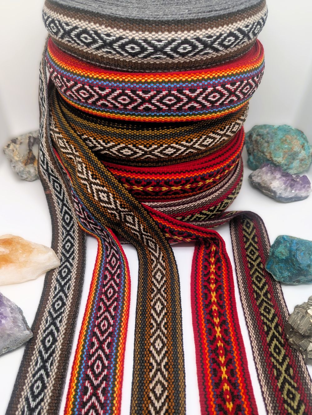 Peruvian Wool Ribbon Trim | Handwoven Inca Loom 3.5cm – Zia's Beauties